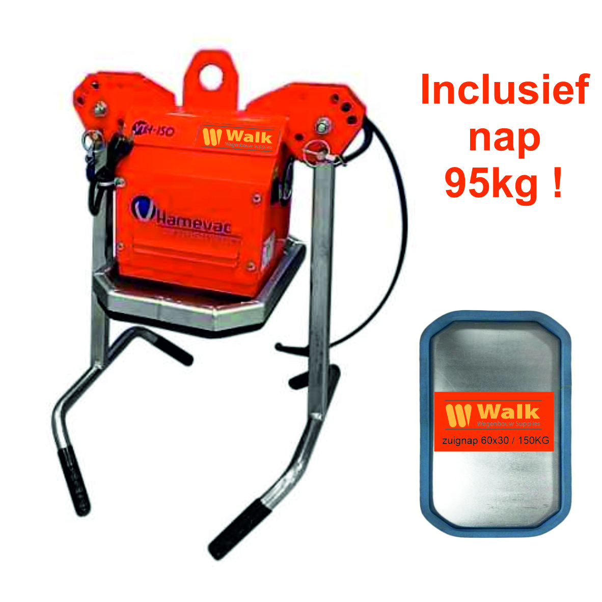 Tegeltiller Hamevac + NAP 95KG | Infra Tools
