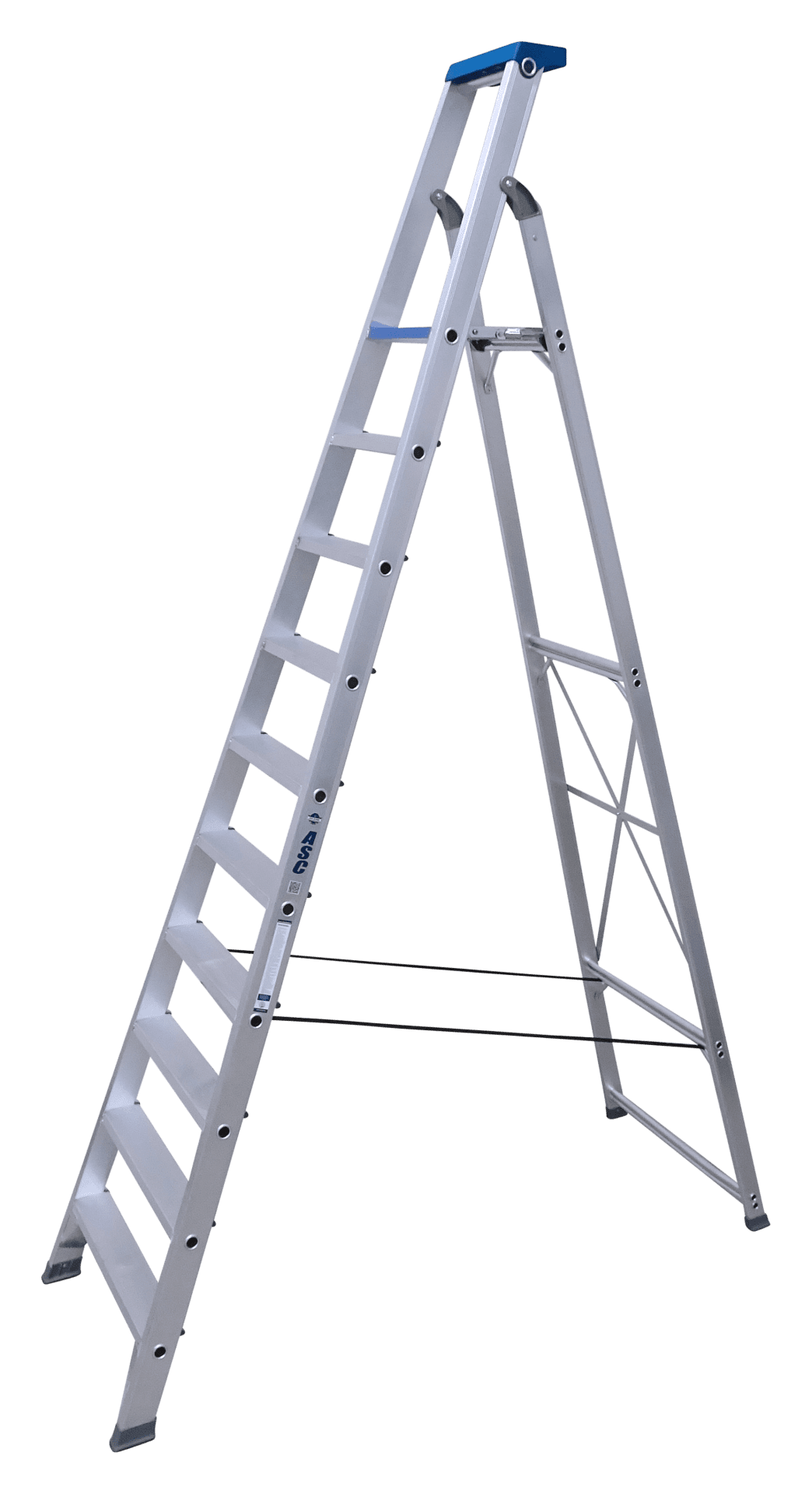 Bordestrap ASC 10 treden | Aluminium | Robuust INFRA-TOOLS.NL